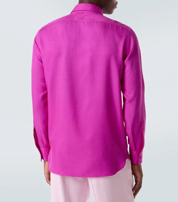 TOM FORD Perforated Silk Twill Shirt