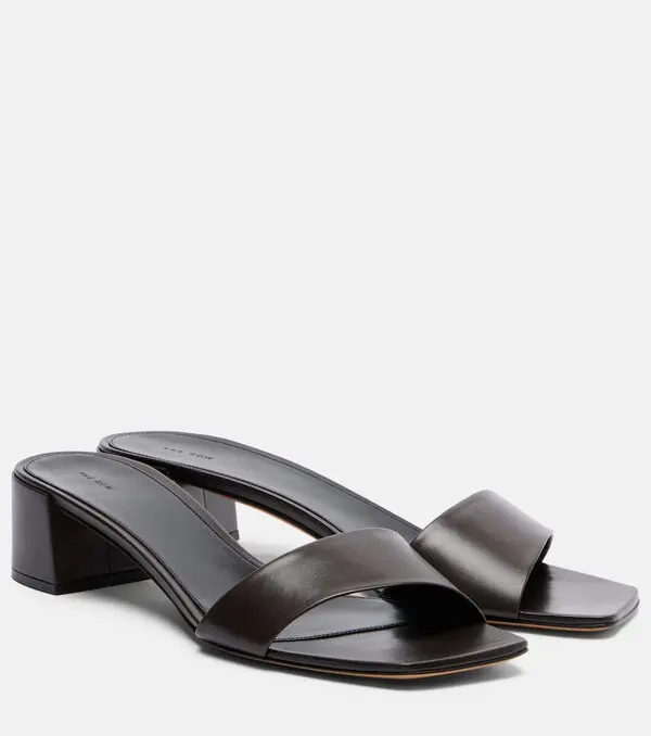 THE ROW Leather Mules