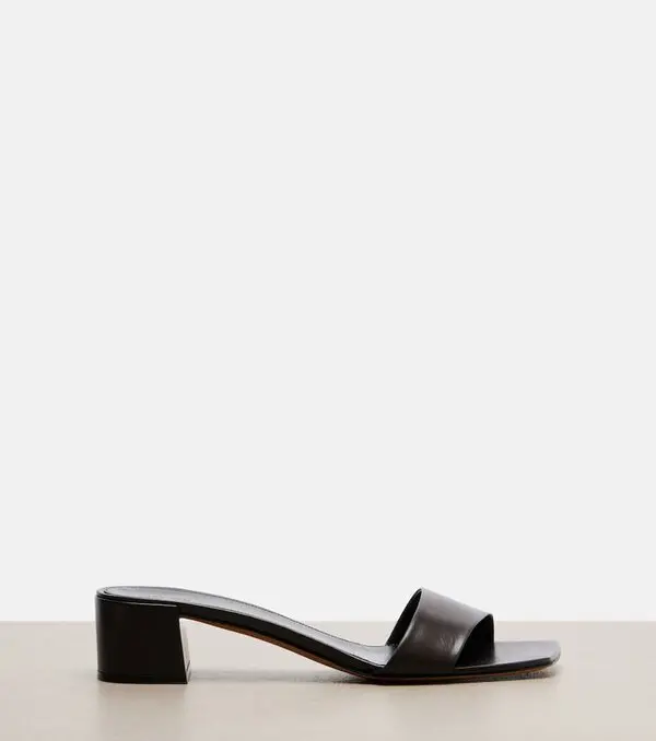 THE ROW Leather Mules
