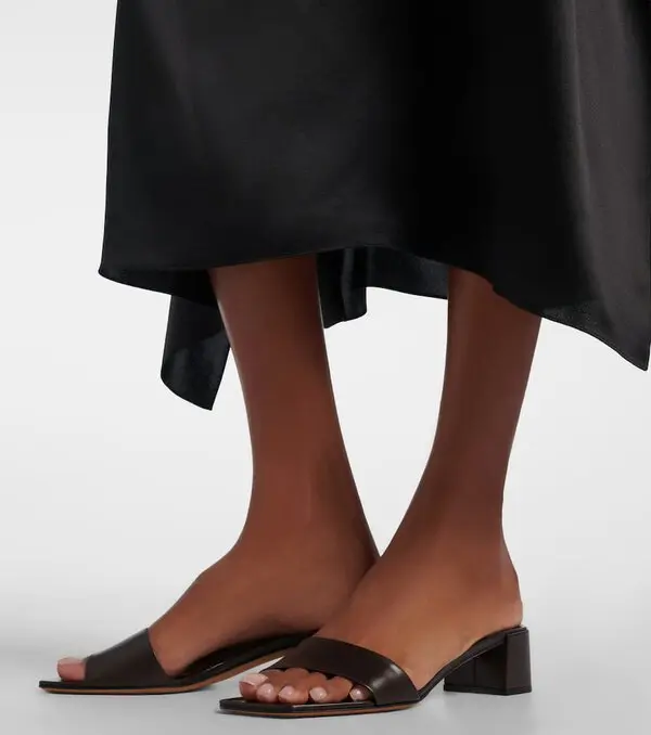 THE ROW Leather Mules