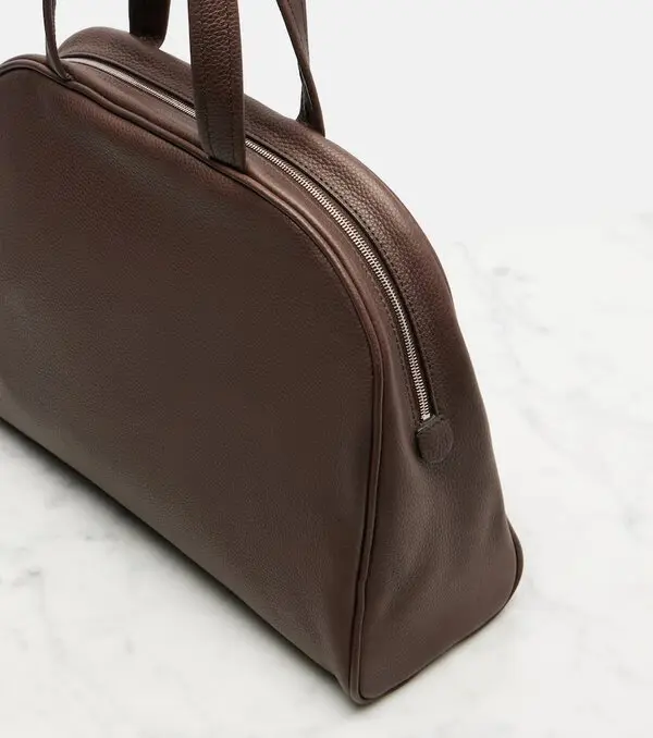 THE ROW Bindle Small Leather Tote Bag - Brown