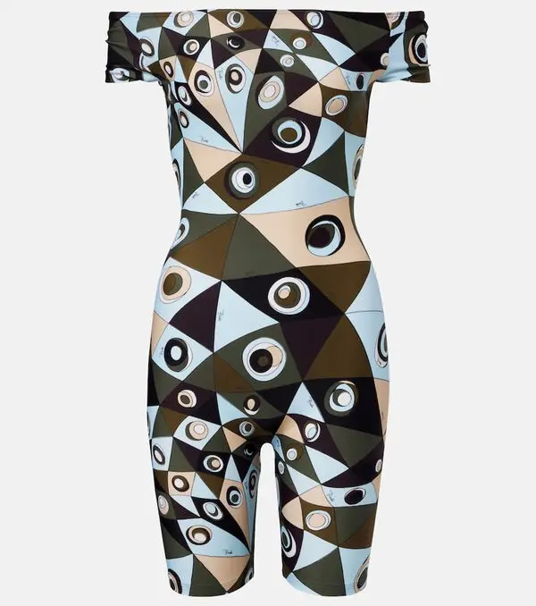 Emilio Pucci Occhi Off-shoulder Jumpsuit - Multicoloured