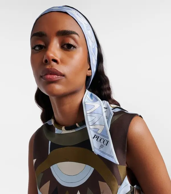 Emilio Pucci Printed Silk Twill Scarf