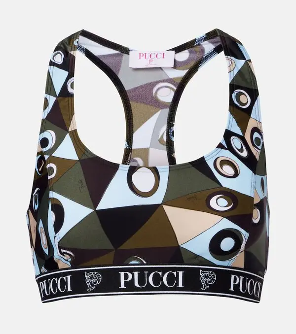Emilio Pucci Occhi Sports Bra - Multicoloured