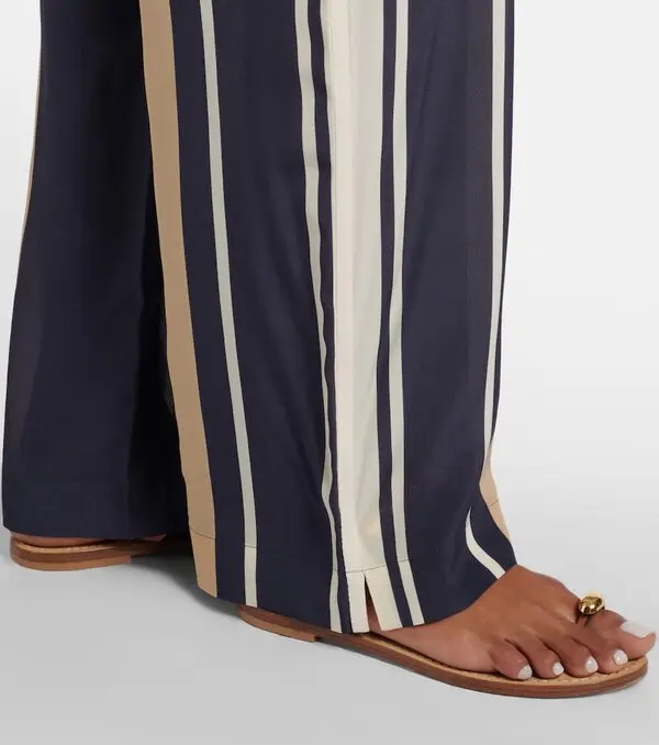SIR. Pietra Printed Silk Wide-leg Pants - Multicoloured