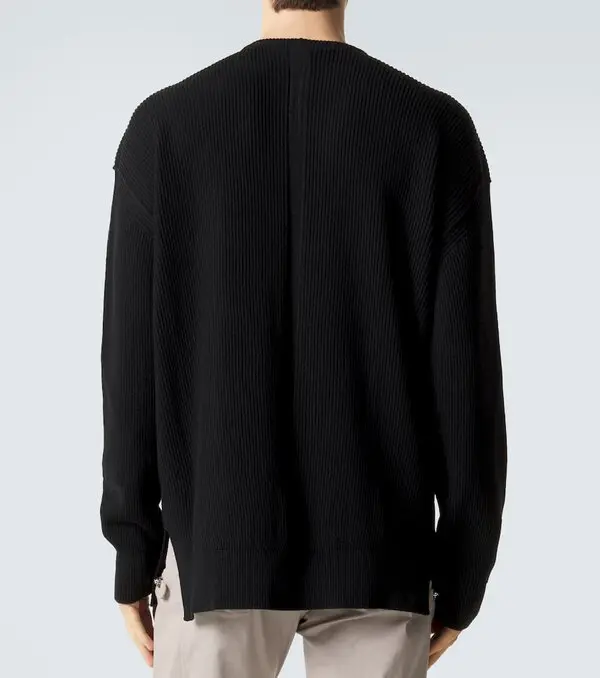 Rick Owens Jumbo Ls Virgin Wool Sweater