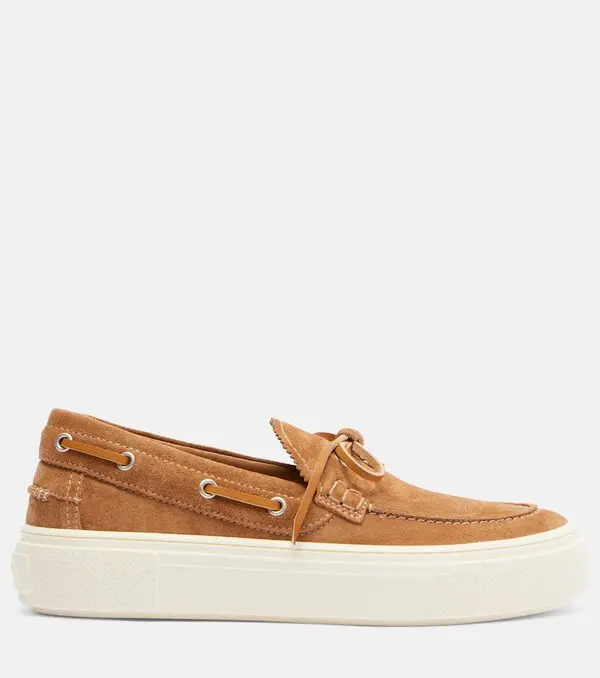 Hogan Suede Boat Shoes