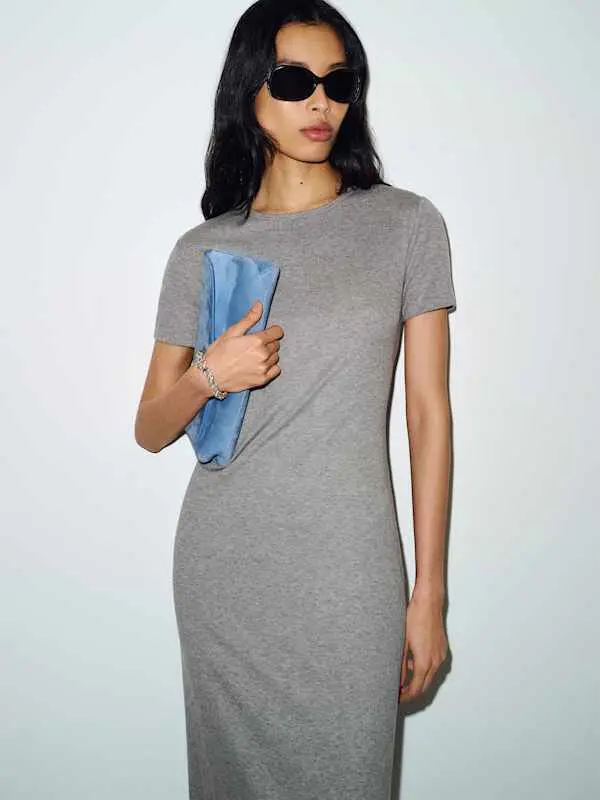 REFORMATION Max Knit Dress - Grey