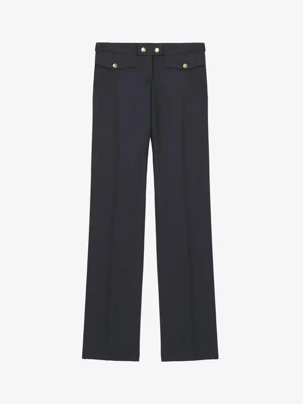 Alexander McQueen Straight Leg Trousers - Black