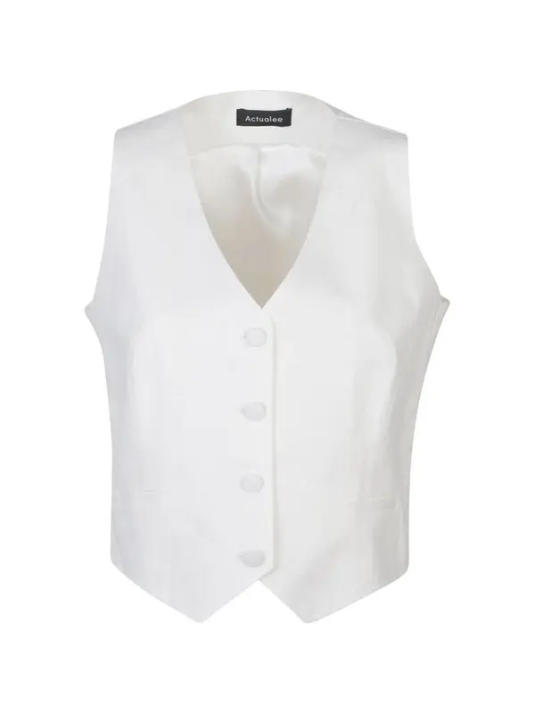 ACTUALEE Linen Vest