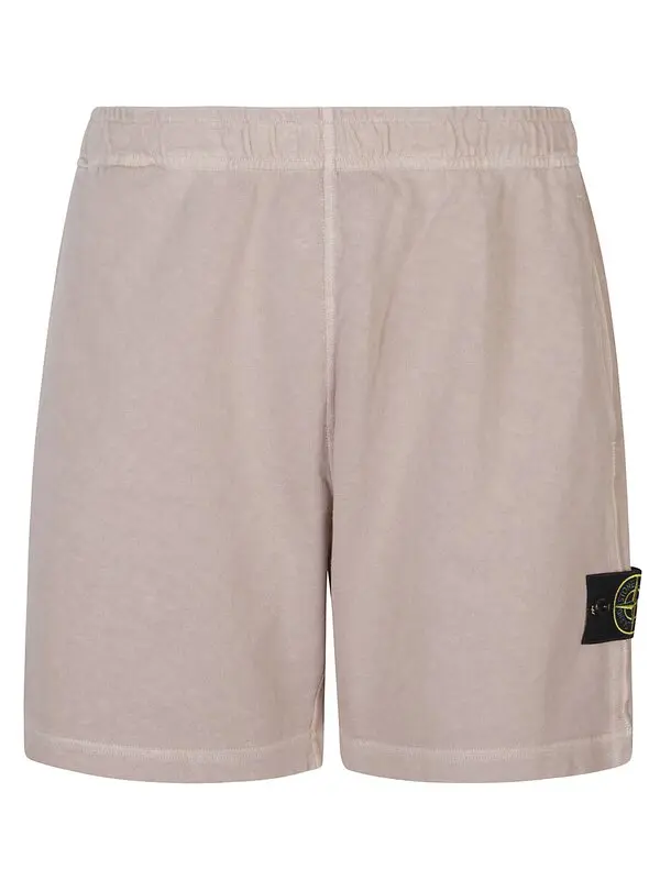 Stone Island Cotton Shorts - Beige