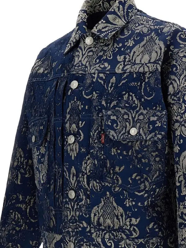 Junya Watanabe Damask Tracker Jacket - Blue