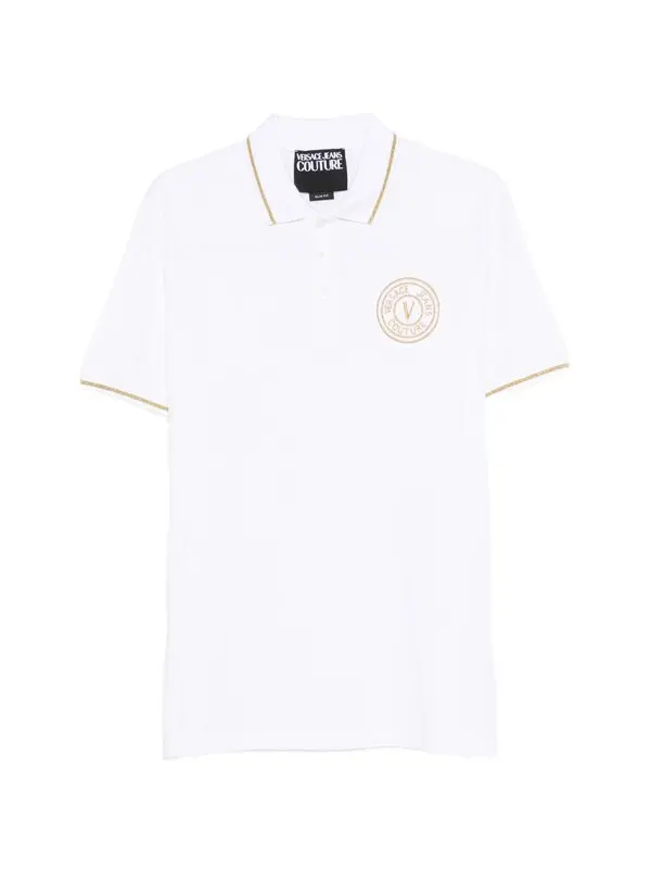 Versace Cotton Polo Shirt - White