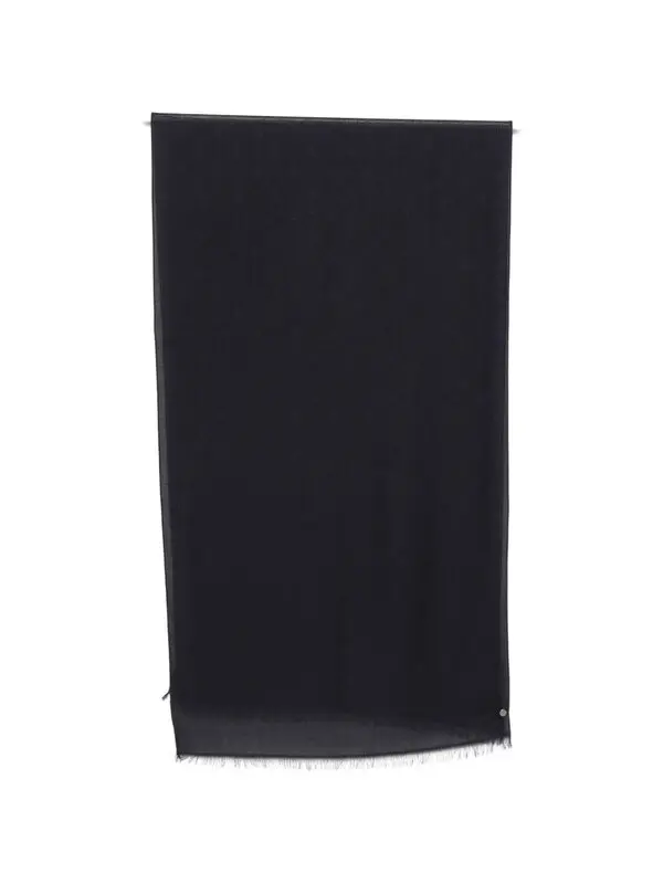 Emporio Armani Cotton Blend Scarf - Blue