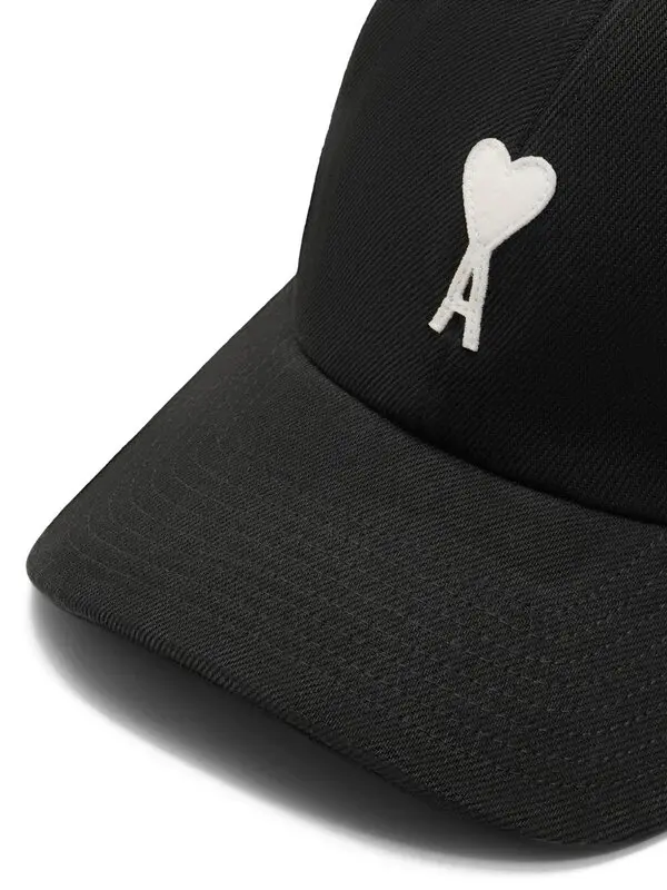 AMI Paris De Coeur Baseball Cap - Black