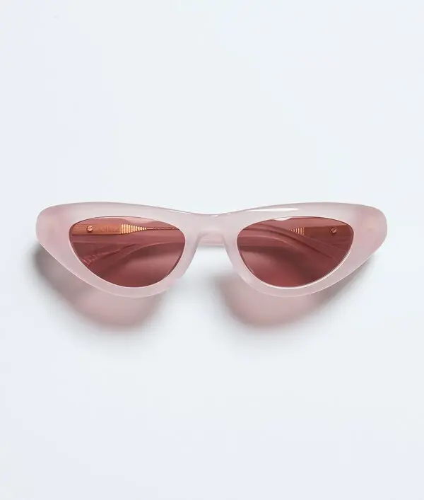 Bottega Veneta Bombe Cat Eye Sunglasses - Pink/red