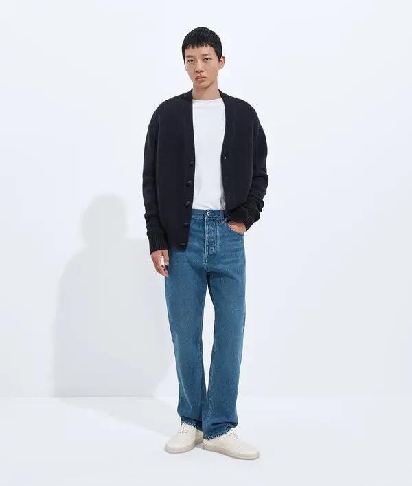 Bottega Veneta Medium Indigo Straight Leg Jeans