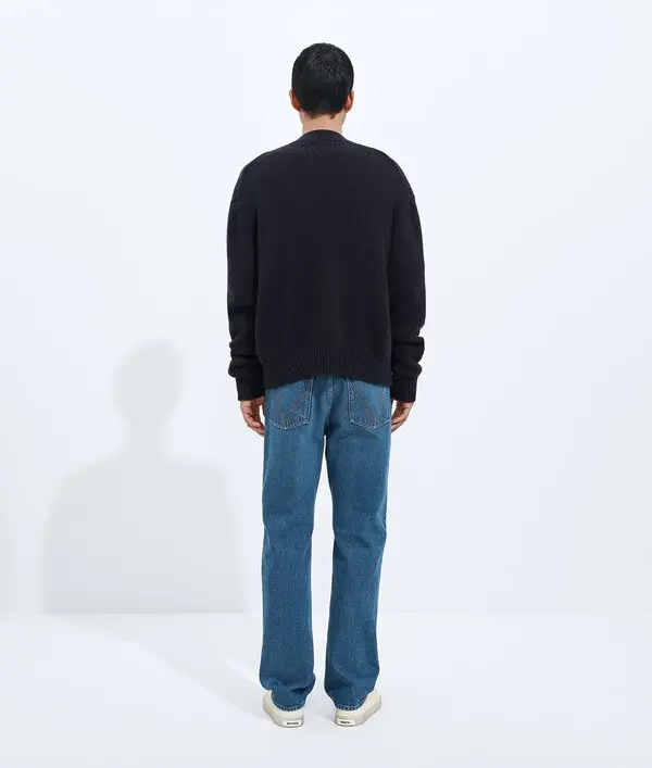 Bottega Veneta Medium Indigo Straight Leg Jeans