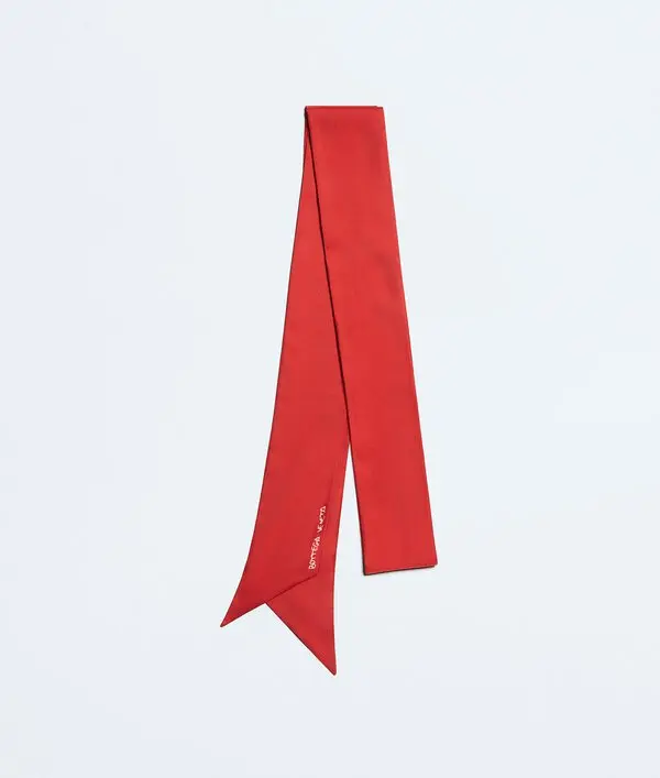 Bottega Veneta Silk Twill Necktie - Pop Red