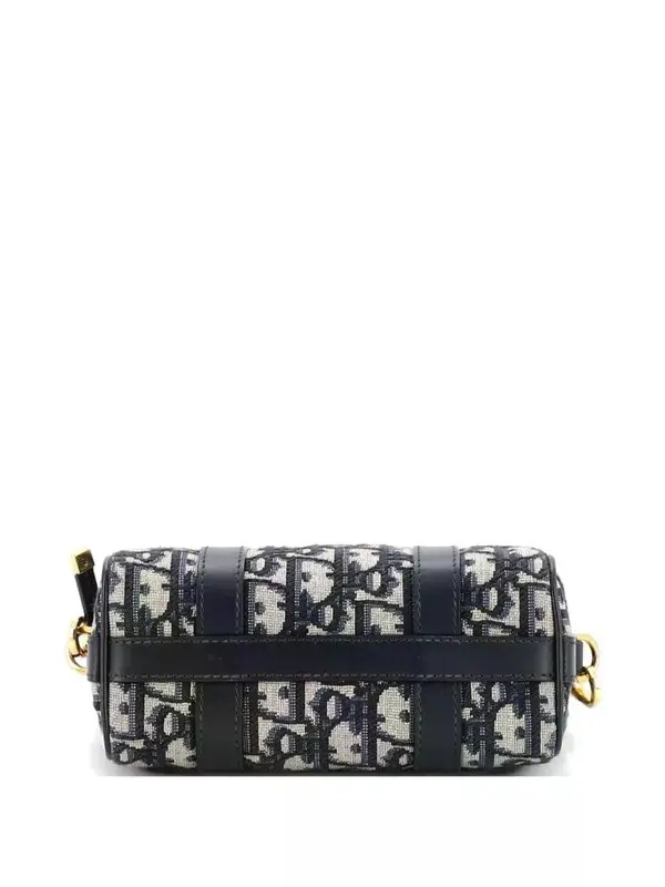 Dior Groove Convertible Bowling Bag Oblique Canvas Nano Handbag - Blue