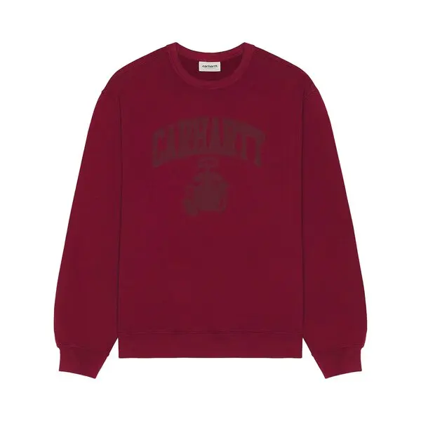 Carhartt Work In Progress Faded Pond Corps Crewneck Sweatshirt - Red