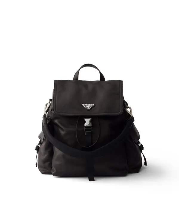 Prada Leather Backpack - Black