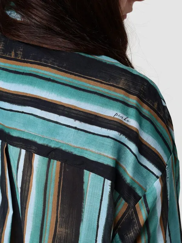 Pinko Striped Button-up Shirt