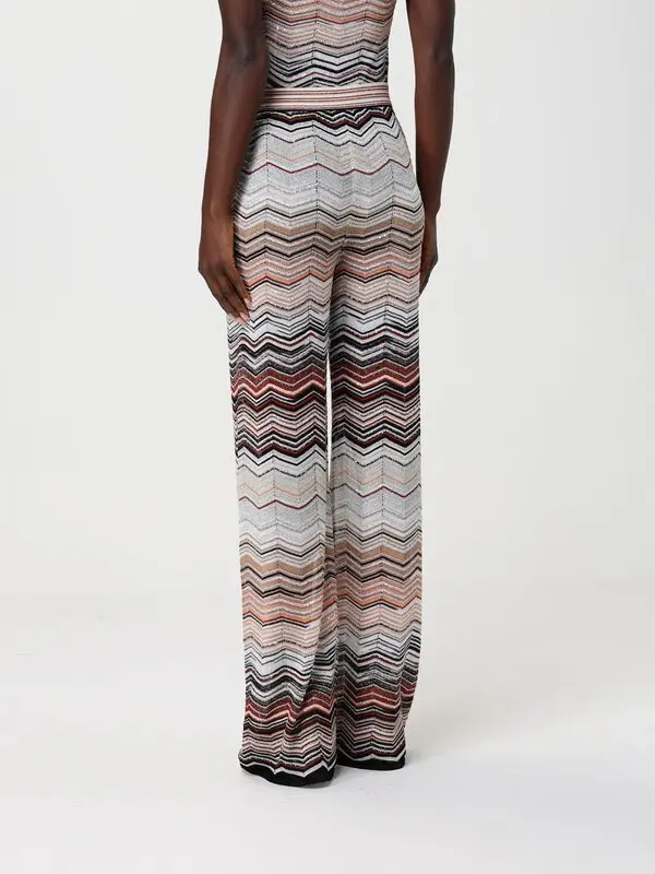 Missoni Zigzag Knit Wide Leg Pants - Multicolor