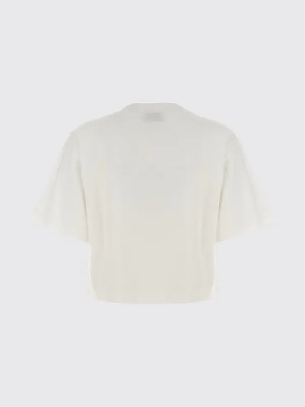 Off-White Logo" Cropped T-shirt - White