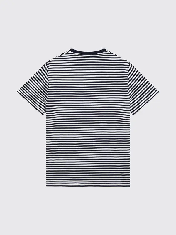 Polo Ralph Lauren Striped Cotton Crewneck T-shirt With Pony Logo