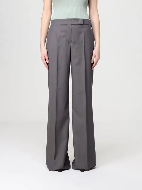 Max Mara Flannel Palazzo Trousers