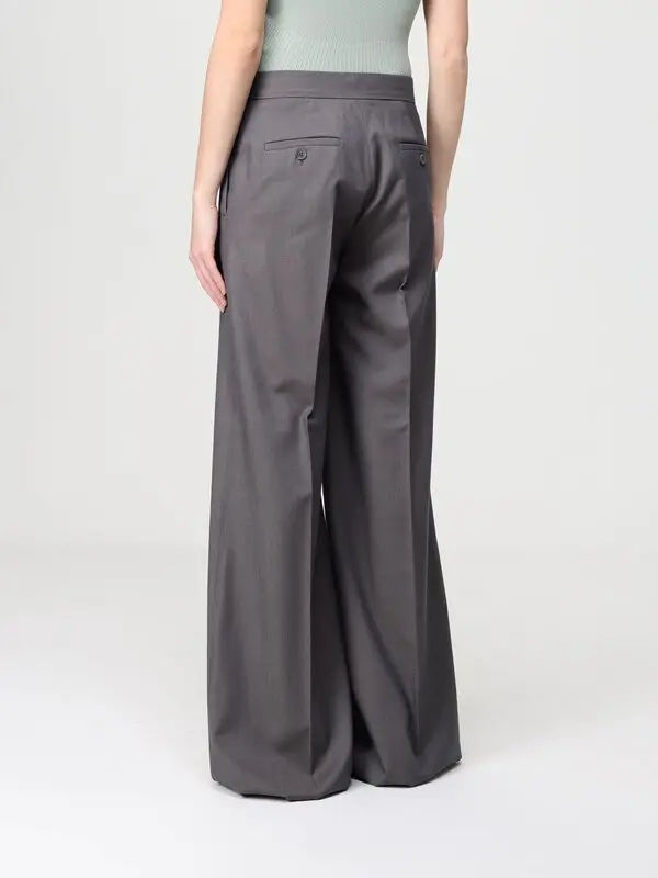 Max Mara Flannel Palazzo Trousers
