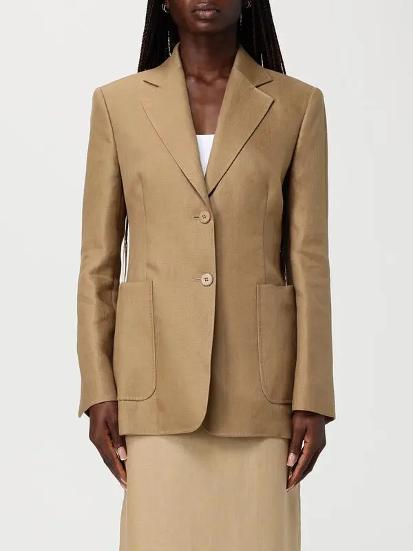 Max Mara Single-breasted Camel Drap Blazer - Beige