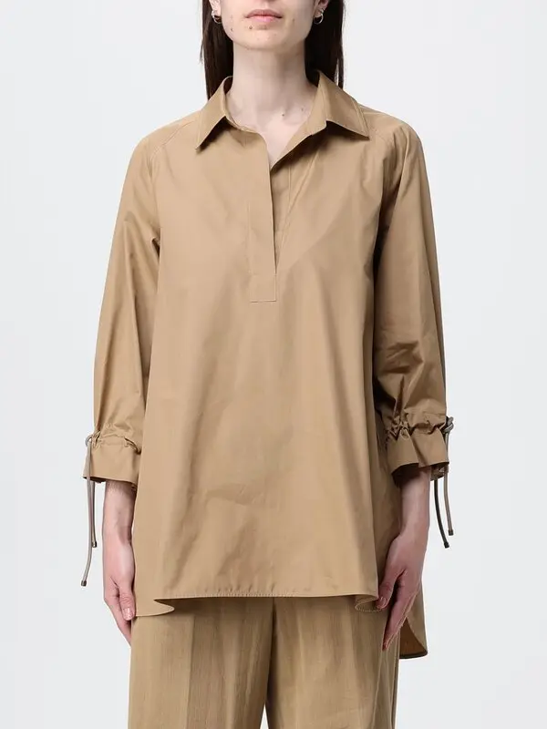 Max Mara Classic Poplin Shirt - Beige