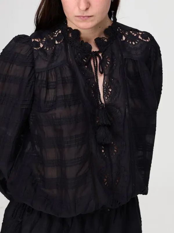 Isabel Marant Étoile Mini Dress With Lace And Tassel Details