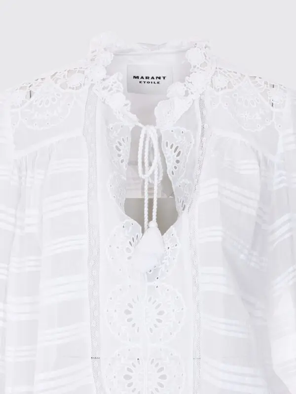 Isabel Marant Étoile Mini Dress With Lace And Tassel Details