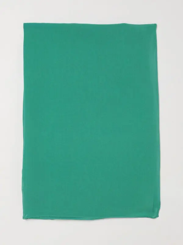 Max Mara Silk Georgette Stole - Green