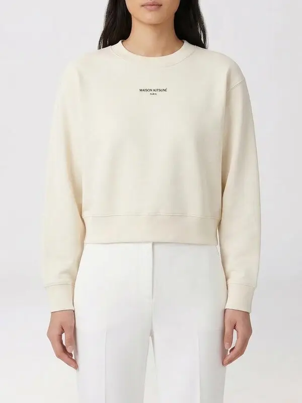 Maison Kitsuné Cotton Crewneck Sweatshirt - Brown