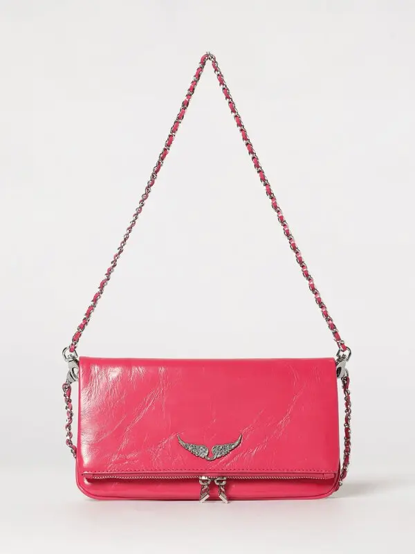 Zadig&Voltaire Clutch With Chain Strap - Red
