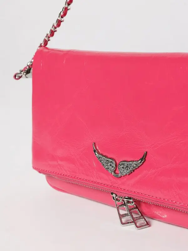 Zadig&Voltaire Clutch With Chain Strap - Red