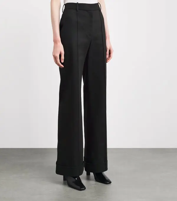 Adam Lippes Deeda Denim Tailored Trousers