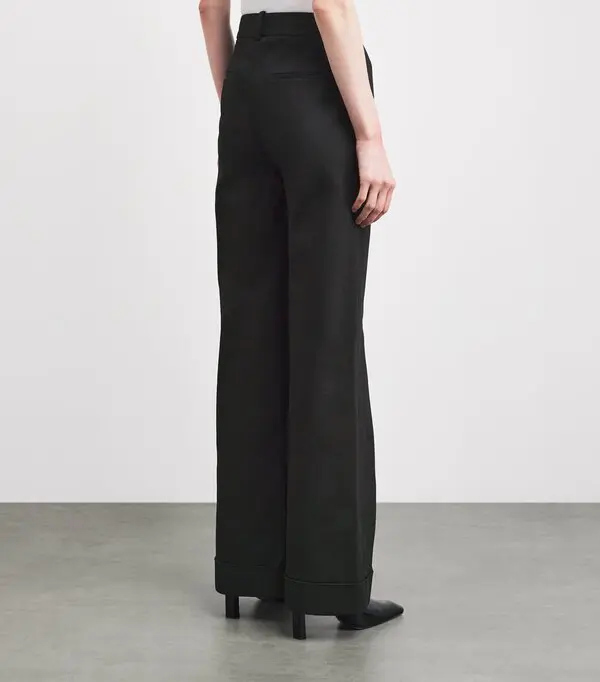 Adam Lippes Deeda Denim Tailored Trousers