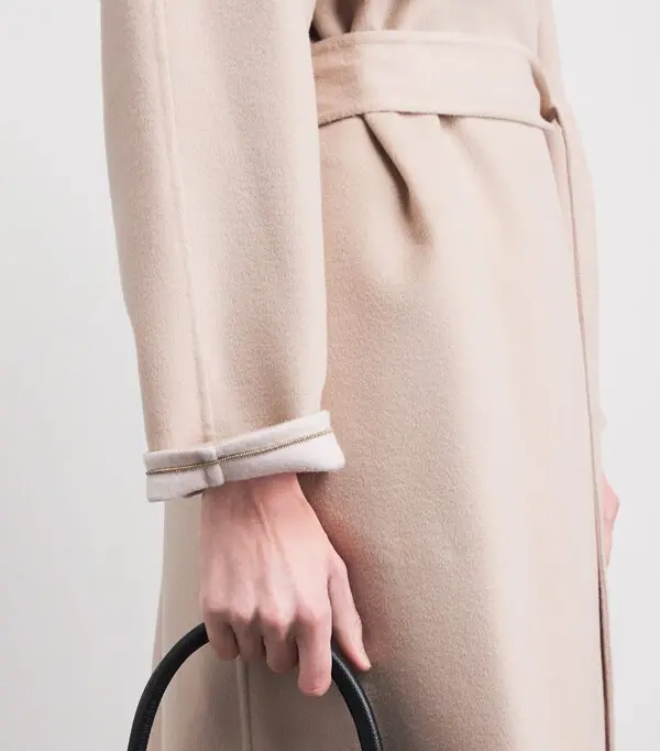 Fabiana Filippi Virgin Wool Belted Trench Coat