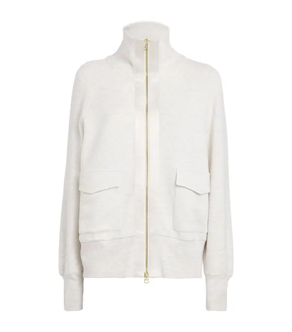 Varley Roxbury Zip-up Sweatshirt - Ivory