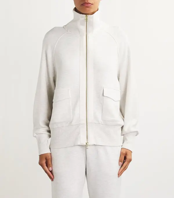 Varley Roxbury Zip-up Sweatshirt - Ivory