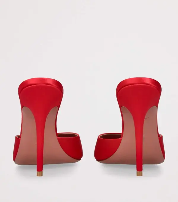 Amina Muaddi Elodie 105 Heeled Mules - Red