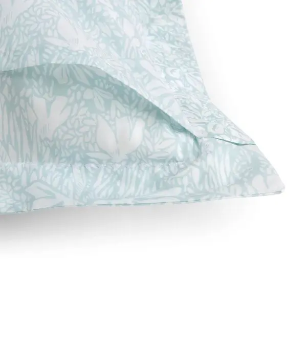 YVES DELORME Capri Aqua Square Oxford Pillowcase