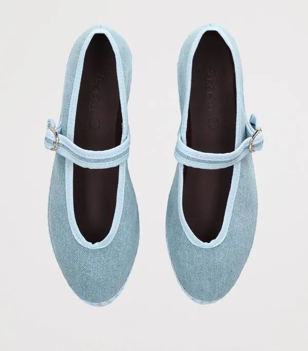FLABELUS Pierre Denim Mary Janes - Blue
