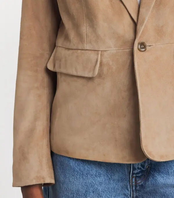 FRAME Sleek Suede Blazer
