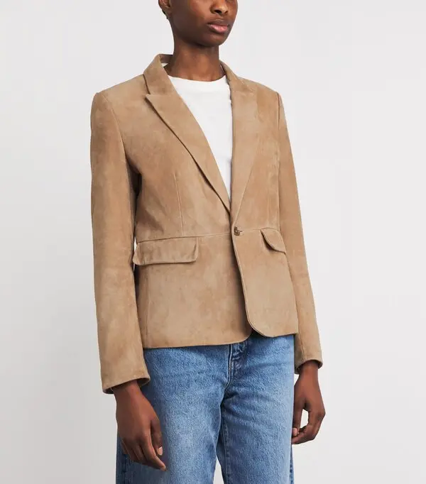 FRAME Sleek Suede Blazer